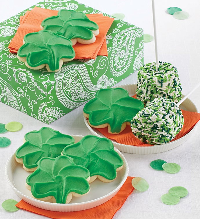 St. Patrick's Day Cookies Delivery | Shamrock Cookies | Cheryl's
