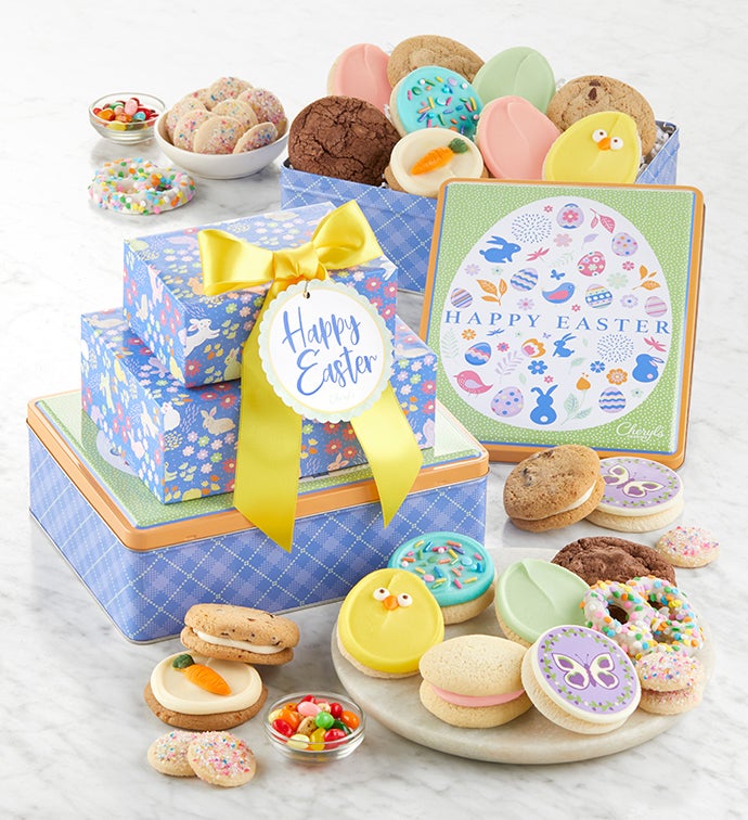 Easter Tin Gift Tower